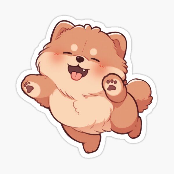 "Cute Chow Chow Dog" Sticker for Sale by SundayDonuts | Redbubble