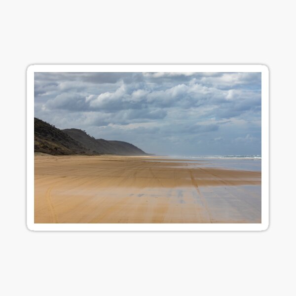 "75 mile beach on Fraser Island Australia" Sticker for Sale by Martin ...