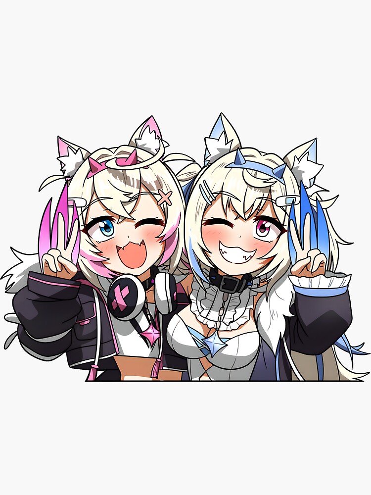 "FuwaMoco V - HoloAdvent" Sticker for Sale by BigKusa | Redbubble