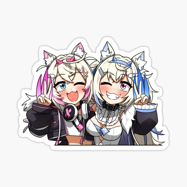 "FuwaMoco V - HoloAdvent" Sticker for Sale by BigKusa | Redbubble