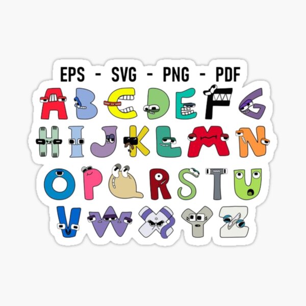 "Alphabet Lore Series" Sticker for Sale by Ezz-Design | Redbubble