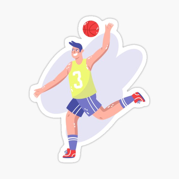 "Basketball Lovers " Sticker for Sale by MOUNIROPRINT | Redbubble