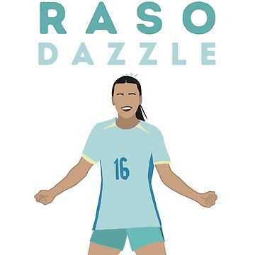 "Hayley Raso Matildas Soccer Football" Sticker for Sale by samantor ...