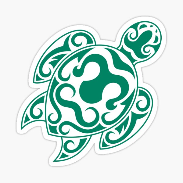 "Tribal color turtle" Sticker for Sale by athertoncustoms | Redbubble