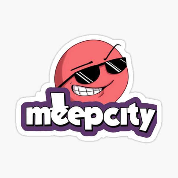 "Roblox meepcity Red meep logo design " Sticker for Sale by ...