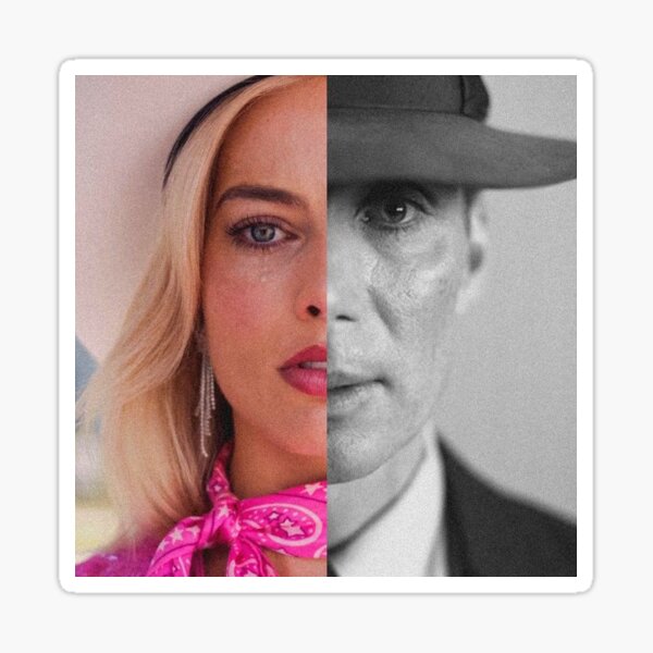 "Barbenheimer, traumatized edition" Sticker for Sale by LobsterThong ...