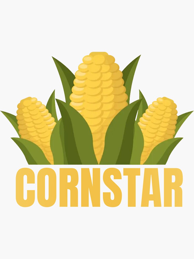 "Cornstar" Sticker for Sale by JoseyMiles | Redbubble