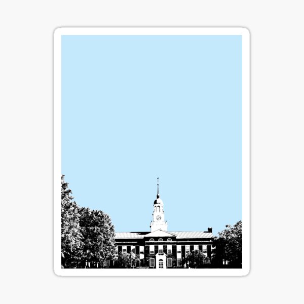 "Bucknell University Bertrand Library Design Poster" Sticker for Sale ...