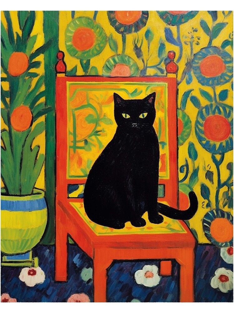 "Henri Matisse Cat " Art Print for Sale by MartinDrive | Redbubble