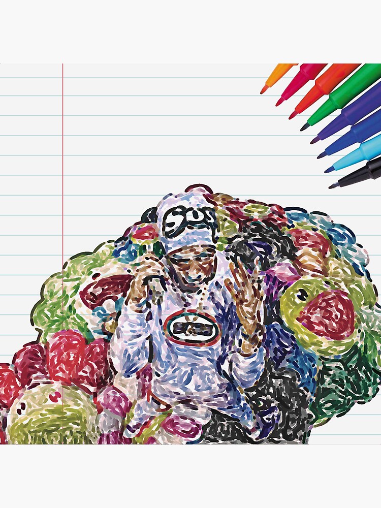 "tlop 5 felt tip " Sticker for Sale by blackmozartt | Redbubble