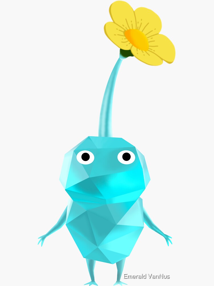 "Ice Pikmin" Sticker for Sale by Emerald Gomez | Redbubble