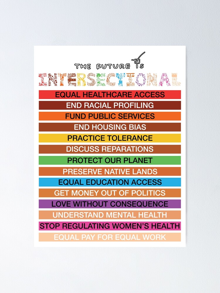 "The Future Is Intersectional" Poster for Sale by TimVeiga | Redbubble