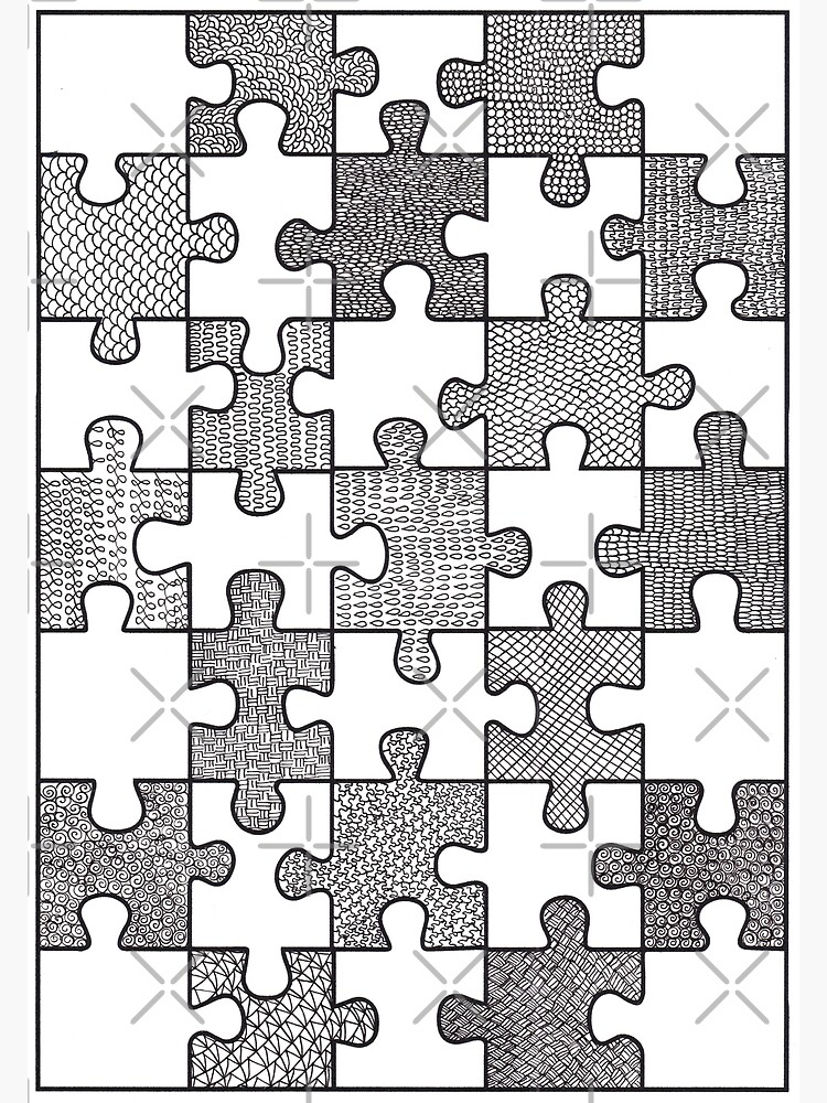 "Puzzle Zentangle" Poster von DesignPMG | Redbubble