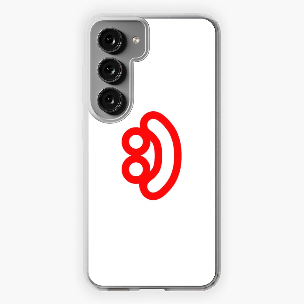 "Smiley Face Emoticon - Red 2" Sticker for Sale by Brandon Bell | Redbubble