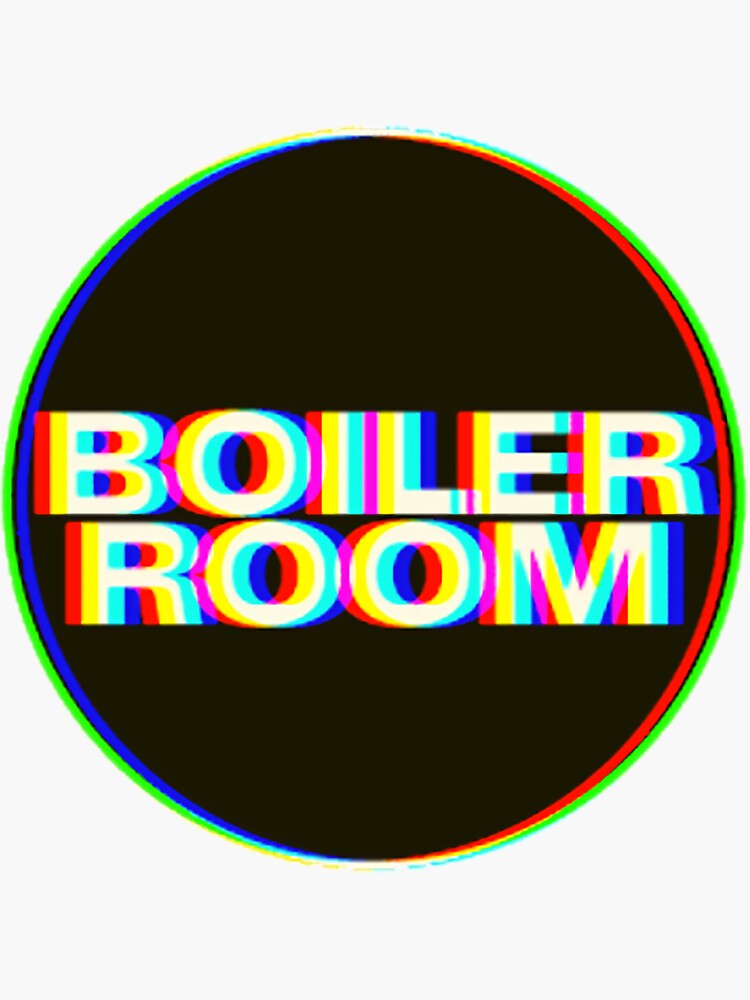"Boiler Room Color Glitch II " Sticker for Sale by czaryxuat44 | Redbubble