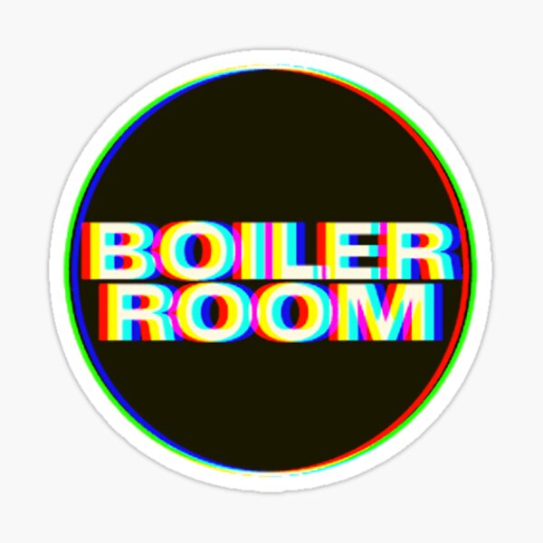 "Boiler Room Color Glitch II " Sticker for Sale by czaryxuat44 | Redbubble