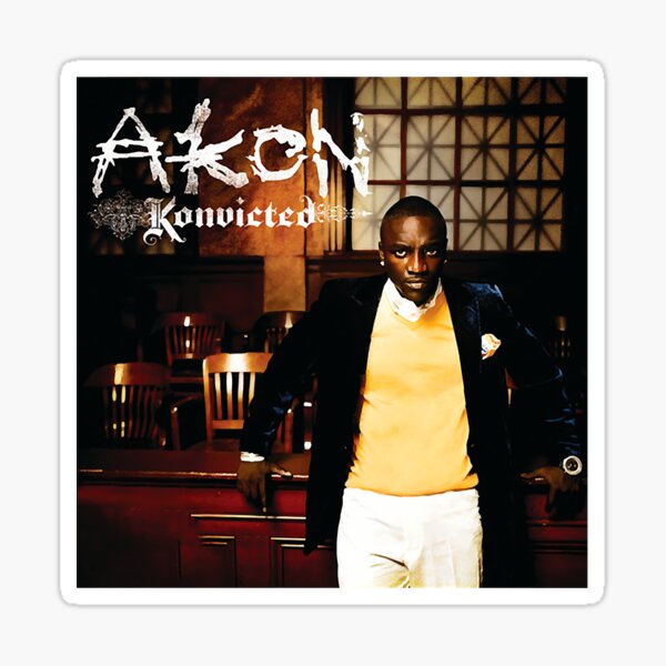"Akon Konvicted" Sticker for Sale by OlympiaCantin | Redbubble