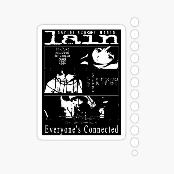 "Serial Experiments Lain (1)" Sticker for Sale by Maxine-Shop | Redbubble