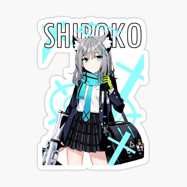 "Shiroko Blue Archive shirt Blue Archive Sticker Sunaookami Shiroko ...
