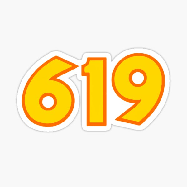 "619 road 84" Sticker for Sale by brentlybacks | Redbubble