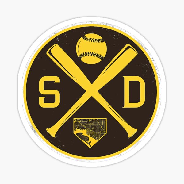 "San Diego Padres San Diego Padres San Diego Padres Retro" Sticker for ...
