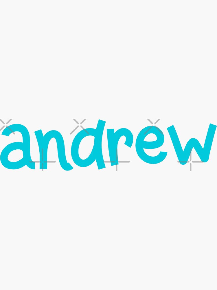 "Andrew, Funny Cool Best color art" Sticker for Sale by artdragongift ...