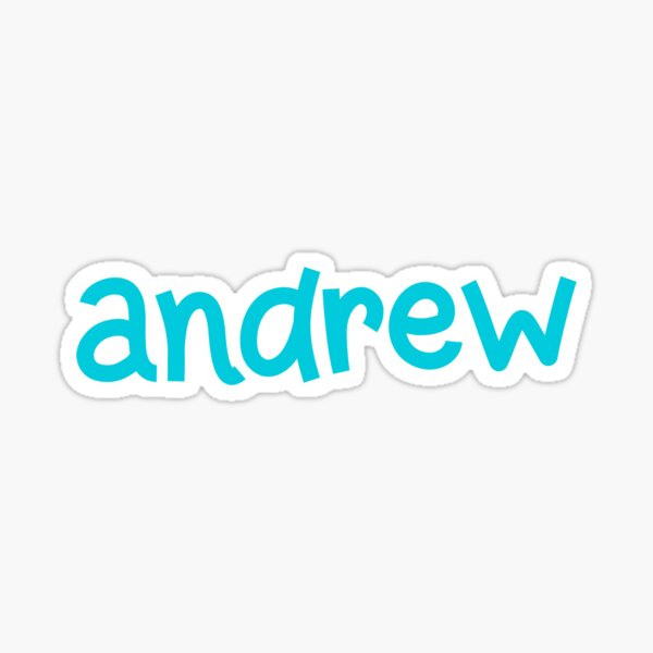 "Andrew, Funny Cool Best color art" Sticker for Sale by artdragongift ...