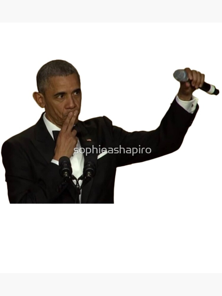 "Barack Obama Mic Drop" Photographic Print for Sale by sophieashapiro ...