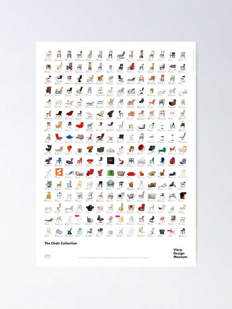 "The Chair Collection" Poster for Sale by janinaadler9 | Redbubble