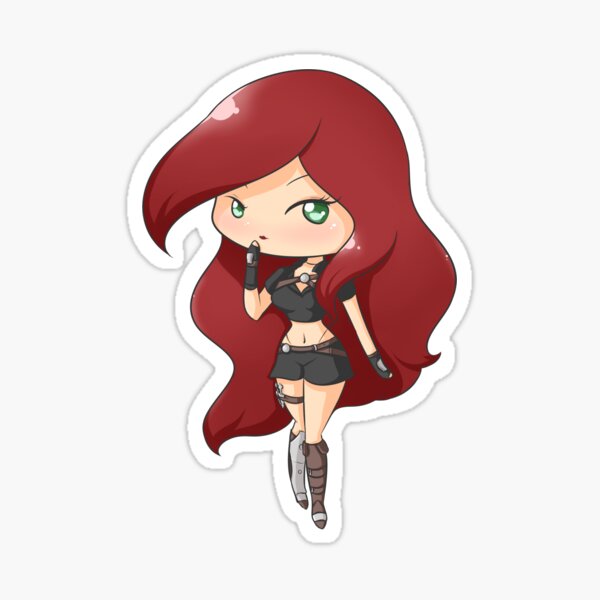 "Chibi Katarina" Sticker by GimmeHug | Redbubble