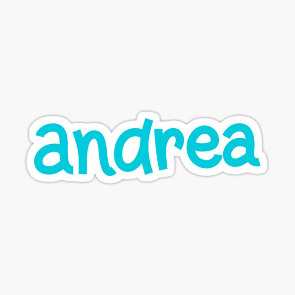 "Andrea, Funny Cool Best color art" Sticker for Sale by artdragongift ...