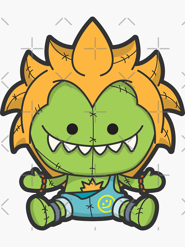"Blanka-chan SF6" Sticker for Sale by Isabella264 | Redbubble