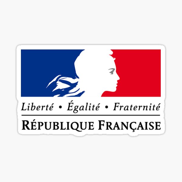 "Symbol of the French Government " Sticker for Sale by BenWals | Redbubble