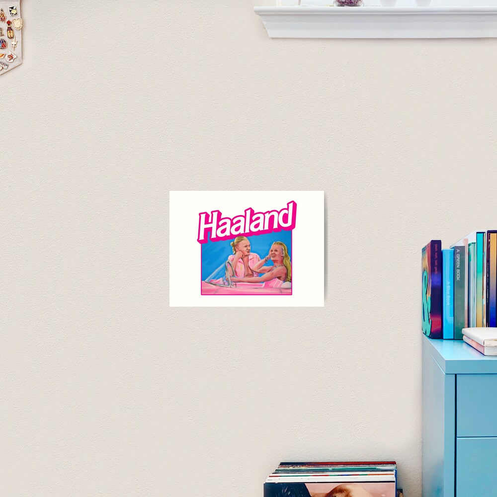 "Haaland - Barbie with Ken" Poster for Sale by RoryPaints | Redbubble