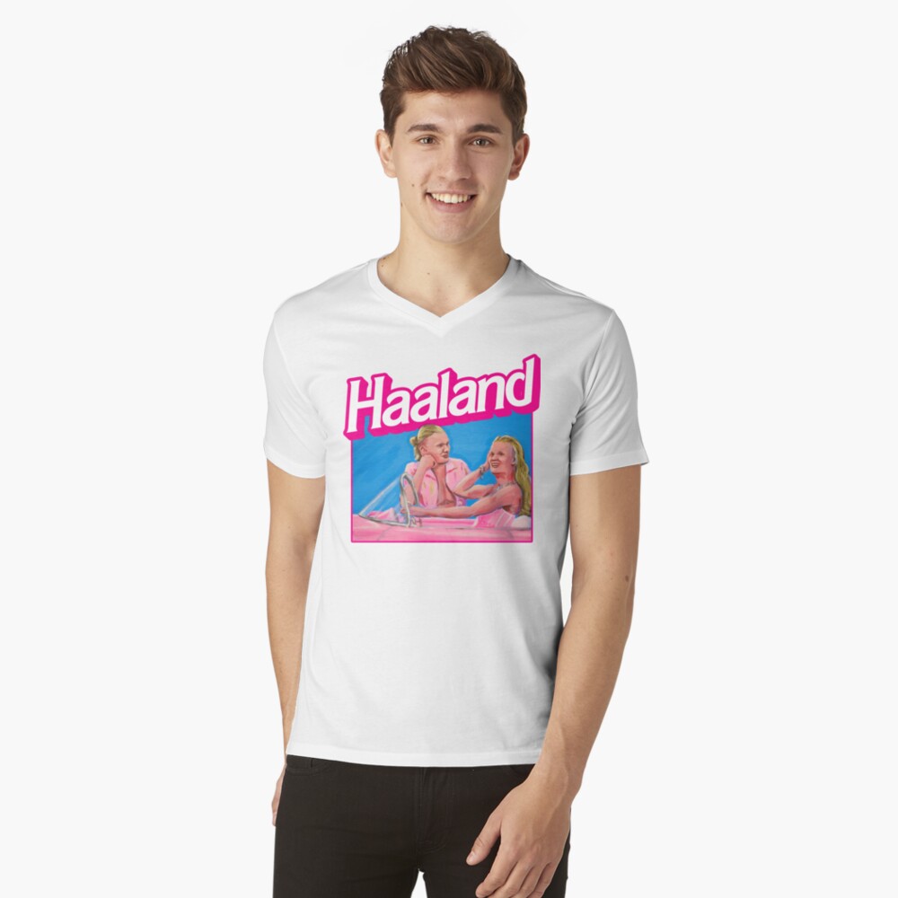 "Haaland - Barbie with Ken" Poster for Sale by RoryPaints | Redbubble