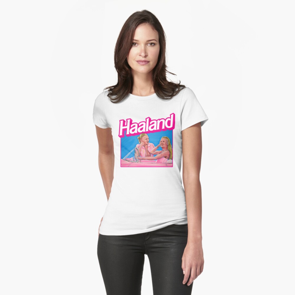 "Haaland - Barbie with Ken" Poster for Sale by RoryPaints | Redbubble