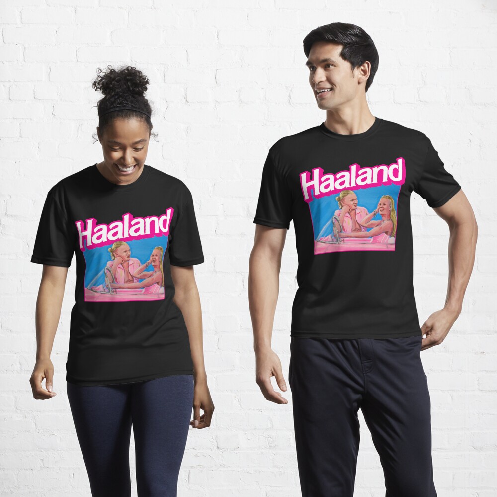 "Haaland - Barbie with Ken" Poster for Sale by RoryPaints | Redbubble