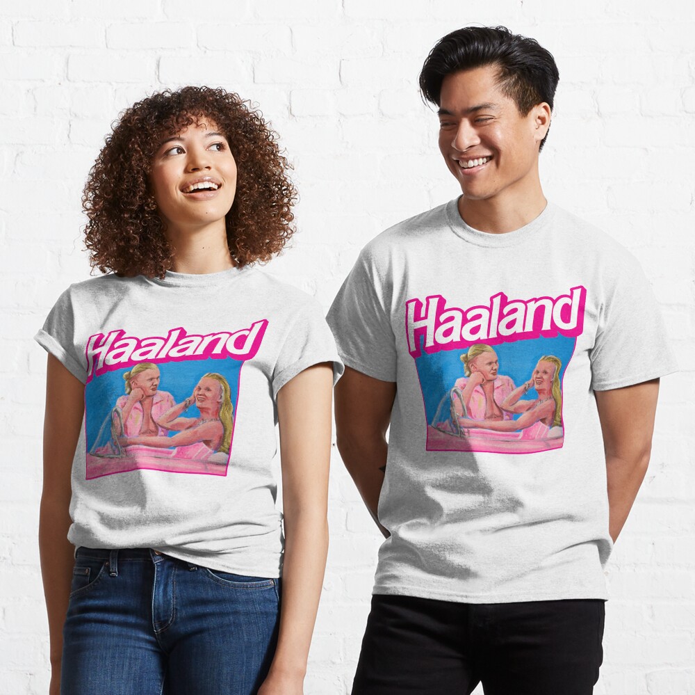 "Haaland - Barbie with Ken" Poster for Sale by RoryPaints | Redbubble