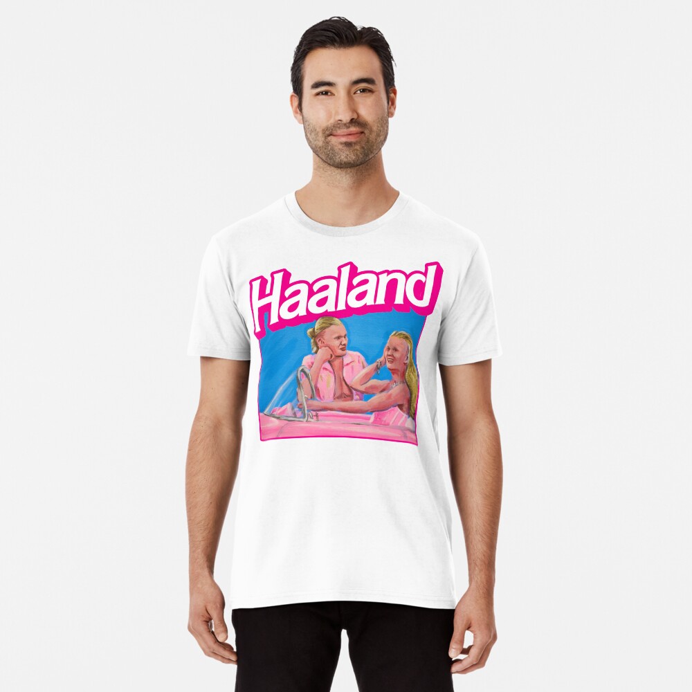 "Haaland - Barbie with Ken" Poster for Sale by RoryPaints | Redbubble