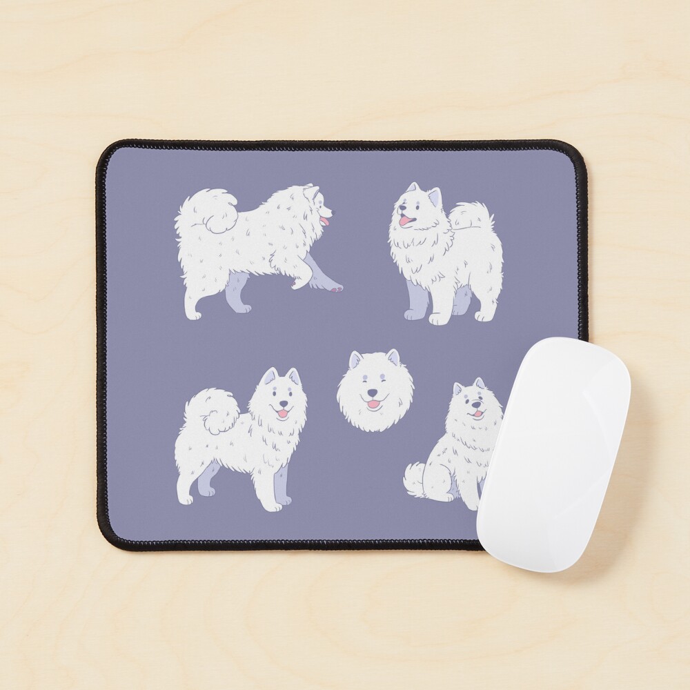 "samoyed dog cute pack" Sticker for Sale by Yaragold | Redbubble