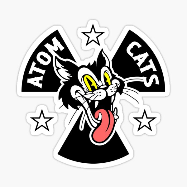 "Atom Cats" Sticker for Sale by Aleksandar Belić | Redbubble