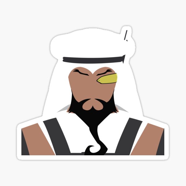 "Rashid Vector" Sticker by flashkill455 | Redbubble
