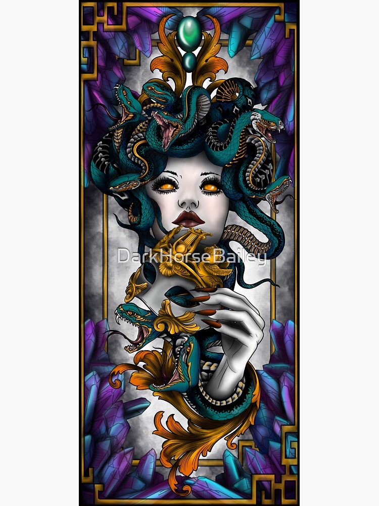 "Medusa" Sticker for Sale by DarkHorseBailey | Redbubble