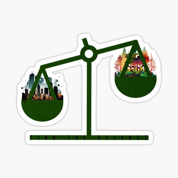 "Find the balance" Sticker for Sale by KHWD | Redbubble