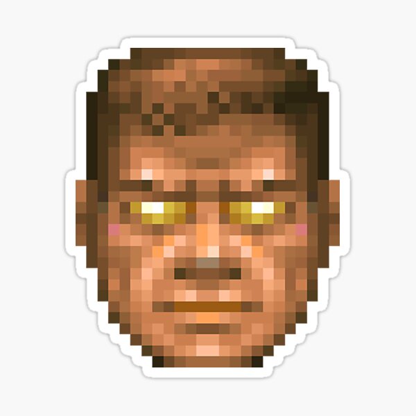 "NSM100 Elite Gaming Doom guy Logo" Sticker for Sale by djthesp | Redbubble