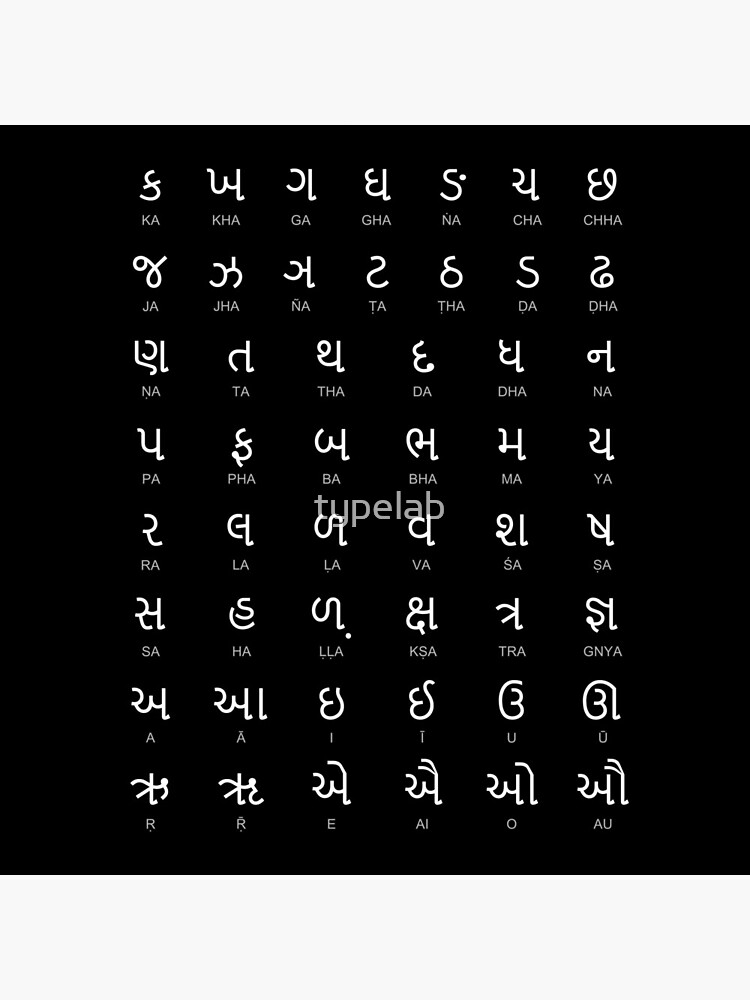 Gujarati Alphabet Chart Gujarati Alphabet Chart Popular Language