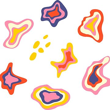 "Abstract shapes" Sticker for Sale by Gigi Rosado | Redbubble