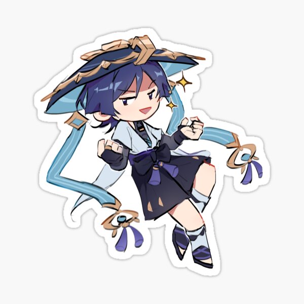 "Scaramouche/Wanderer Sticker" Sticker for Sale by pockysh | Redbubble