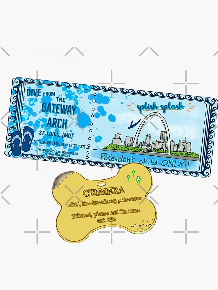 "Percy in St. Luis (pjo)" Sticker for Sale by SeaGalaxyBrain | Redbubble