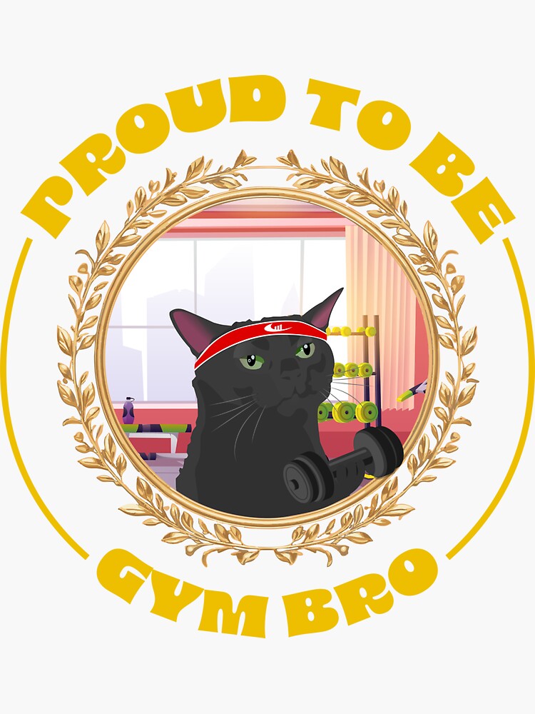 "Proud to be GymBro" Sticker by Thomas-BZH | Redbubble